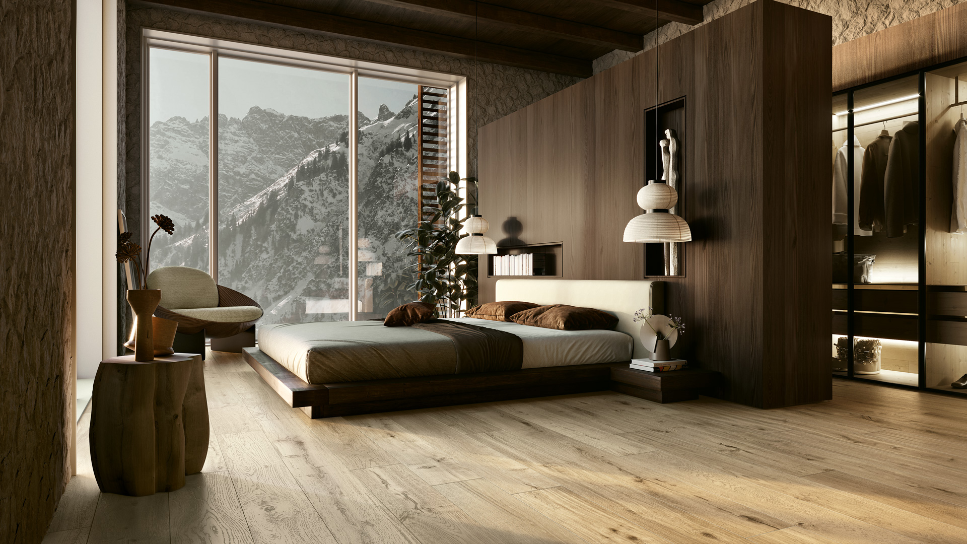 Baldosas de Gres Porcelánico para Dormitorio