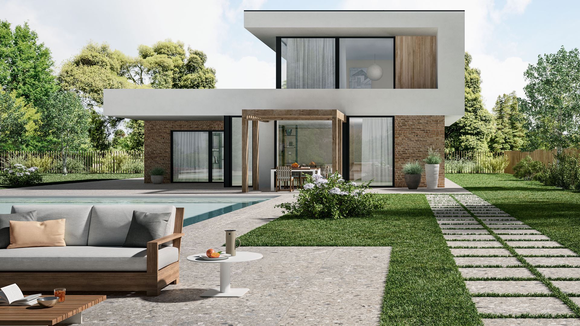 Soluciones de Gres Porcelánico de 20mm para Exteriores
